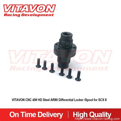 VitavonVITAVON CNC 45 HD Steel AR90 Differential Locker Spool For SCX