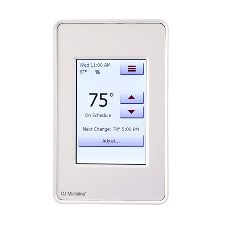 Buy Oj Microline Thermostat With Built In Gfci Udg4 4999 Touch Screen Programmable Thermostat