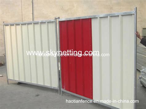 Running Construction Fencing Hoarding Panel Colour Steel Hoarding