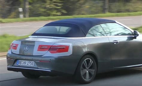 Mercedes E Class Cabrio Spied Testing With Mild Facelift Autoevolution