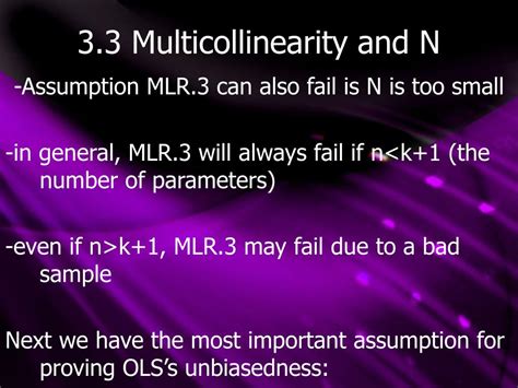 PPT Assumption MLR Notes No Perfect Collinearity PowerPoint Presentation ID