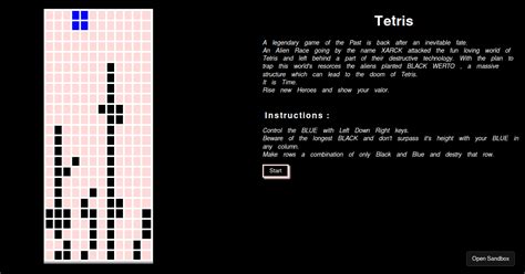 Water Tetris Codesandbox