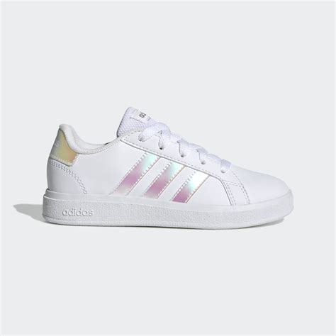 Adidas Grand Court Lifestyle Lace Tennis Shoes White Adidas Uae