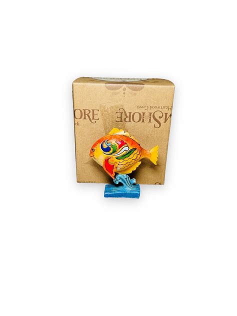 Jim Shore Heartwood Creek Mini Fish 4021447 Goldfish Figurine Etsy
