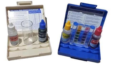 Kit Teste Piscina Cloro E Ph Kit Teste Alcalinidade Mercadolivre