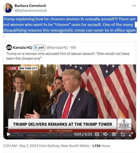 Former Rep Barbara Comstock R Va10 On “trump Explaining How He