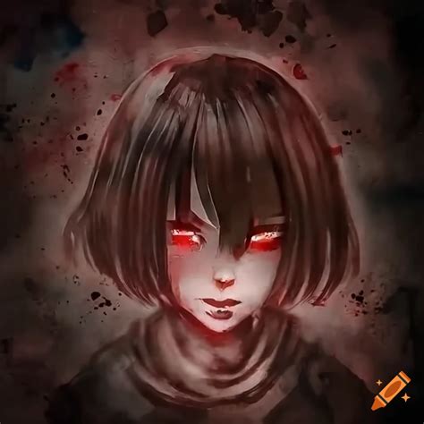 Chara From Undertale In A Cyberpunk Alley On Craiyon