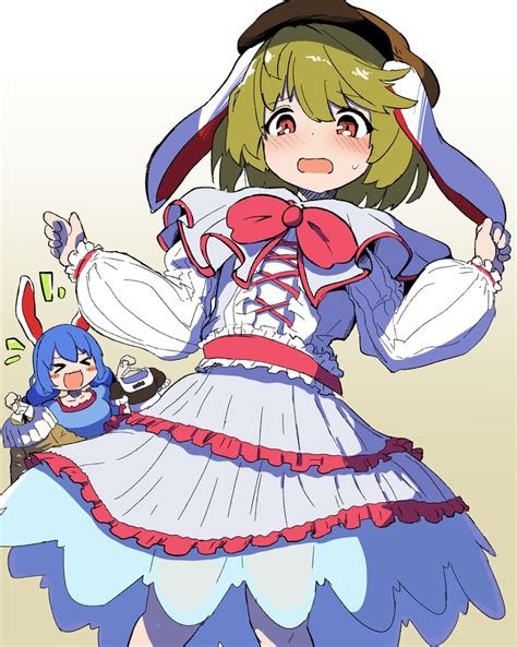 Seiran And Ringo Touhou Drawn By Akureekuto Danbooru