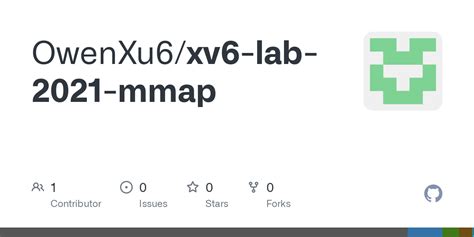 Github Owenxu Xv Lab Mmap