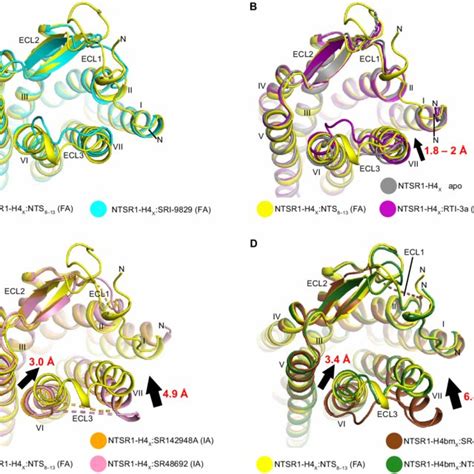 Agonist Binding Pockets Of Rntsr1 And Superposition Of Agonist Binding