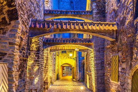 St Catherine S Passage In Old Town Tallinn Cityscape Of Estonia