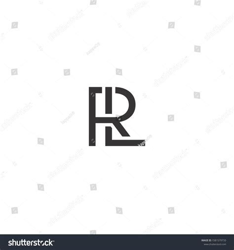 Vector Logo Initials Rl Stock Vector Royalty Free 1581579733