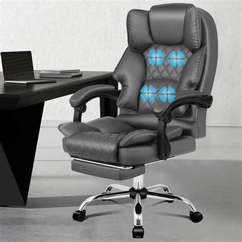 Alfordson Gaming Massage Office Chair With Footrest Big W