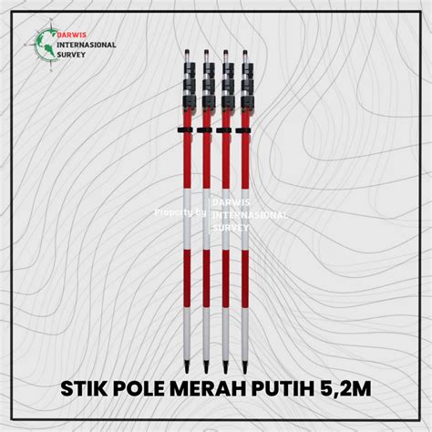 Jual Stik Pole Merah Putih 5 2 Meter Shopee Indonesia