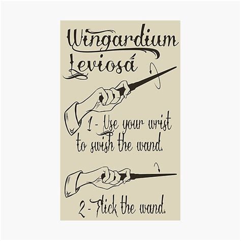 Lámina Fotográfica Wingardium Leviosa De Licunatt Redbubble