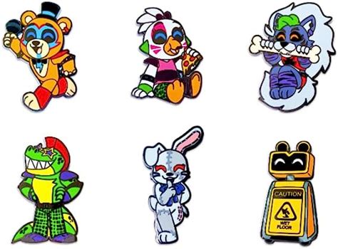Youtooz Five Nights At Freddys Security Breach Pin Set Official Licensed Fnaf Security Breach