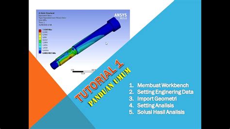 Tutorial Ansys Part 1 Panduan Umum Introduction Youtube