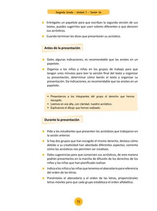 Sesión de Aprendizaje 06 de Unidad Didáctica 03 del Área de