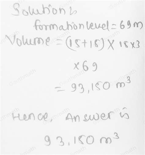 Q Determine The Volume Of Earthwork To Be Excava Gauthmath
