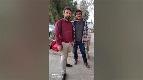 پشت صحنه ی سریال تلوزیونی در کنار هنرمند عزیز آقای خیام وقار کاشانی