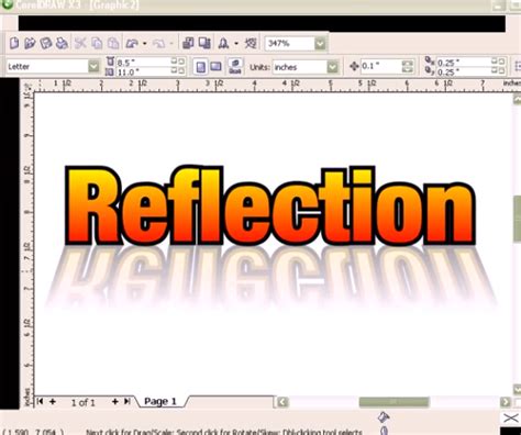 Reflection Effect In Coreldraw Alex Galvez S Blog Blogs Coreldraw