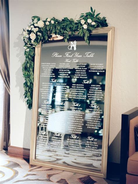 Sophisticatedtableassignmentdisplay Seating Chart Wedding Wedding