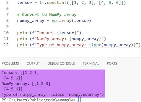 Convert Tensor To Numpy In Tensorflow