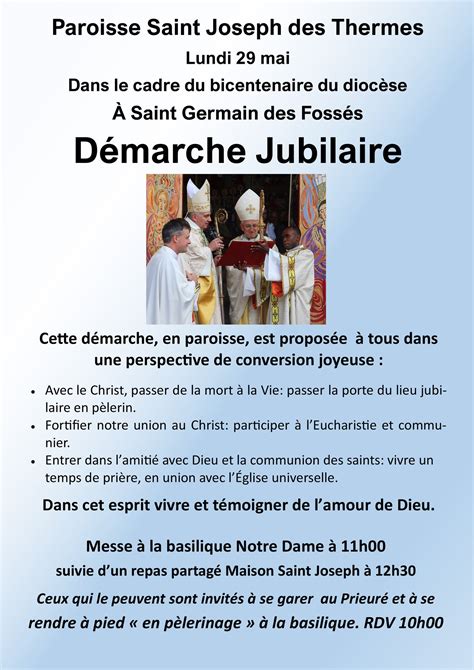 Démarche Jubilaire Paroisse Saint Joseph des Thermes