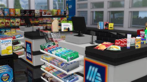 ALDIS FOOD MARKET SimCityGirls Sims Expansions Sims Sims Cc Furniture