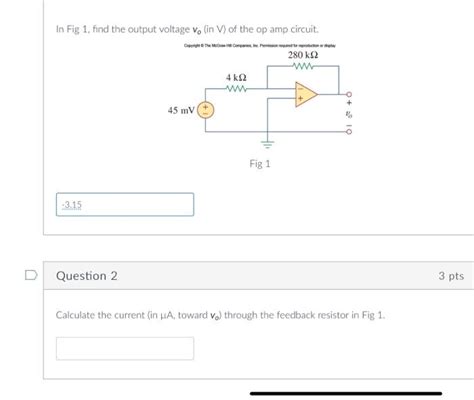Solved In Fig Find The Output Voltage V In V Of The Chegg