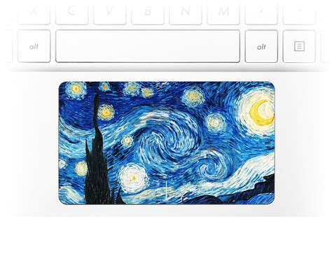 Van Gogh Starry Night Laptop Trackpad Sticker • Keyshorts