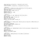DBS311 Sql Select Order Id Sum Quantity Sum Quantity Unit Price From