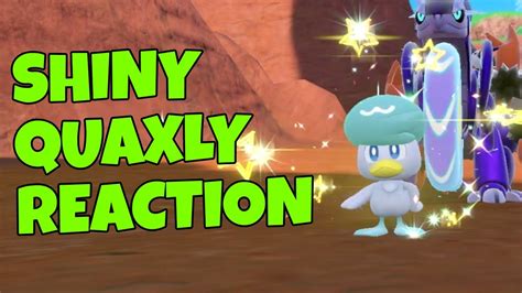 Shiny Quaxly Reaction Pokemon Scarlet And Violet Youtube