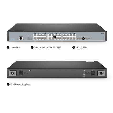 S T S R Port L Stackable Gigabit Switch FS Com