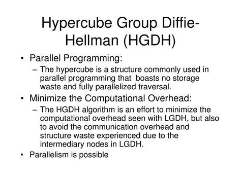 Ppt The Performance Of Group Diffie Hellman In Simulated Ad Hoc