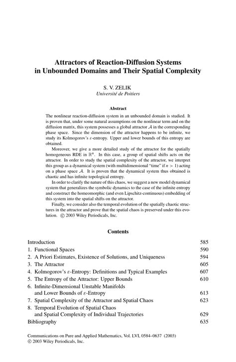 Pdf Attractors Of Reaction Diffusion Systems In Unbounded Domains And