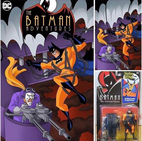 The Batman Adventures Action Figure Is Shown In Three Different