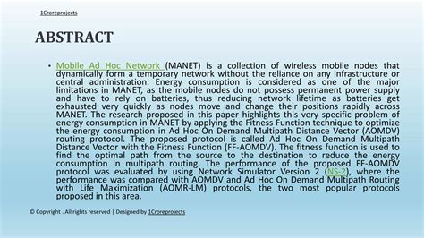 Energy Efficient Multipath Routing Protocol For Mobile Ad Hoc Network Using The Fitness Function
