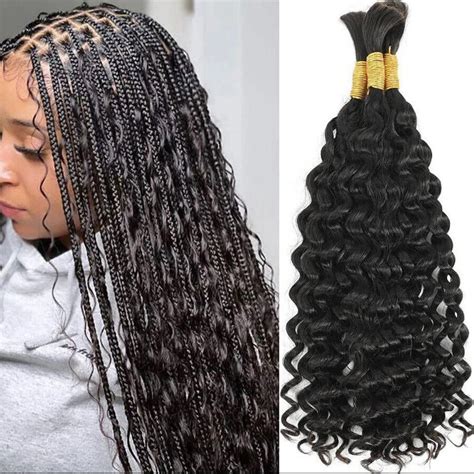 Wet And Wavy Bulk Human Hair For Braiding No Weft Deep Wave Bulk Human