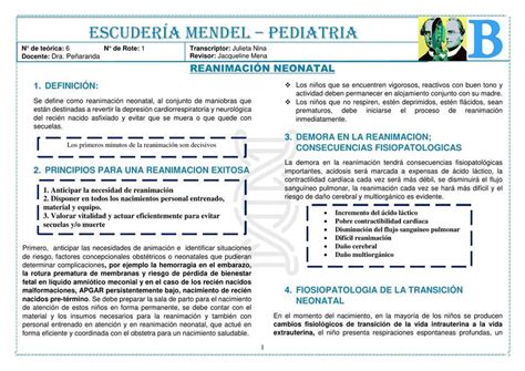 REANIMACIÓN NEONATAL Lily uDocz