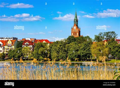Elk Poland June 2 2021 Panorama Of Elk Historic City Center With