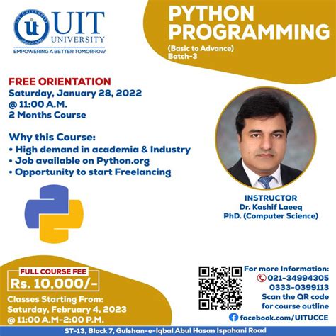 Uit University On Linkedin Short Course Python Programming Basic To