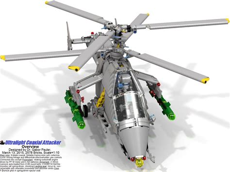 Lego Moc Ultralight Coaxial Attacker Helicopter By Gjpauler