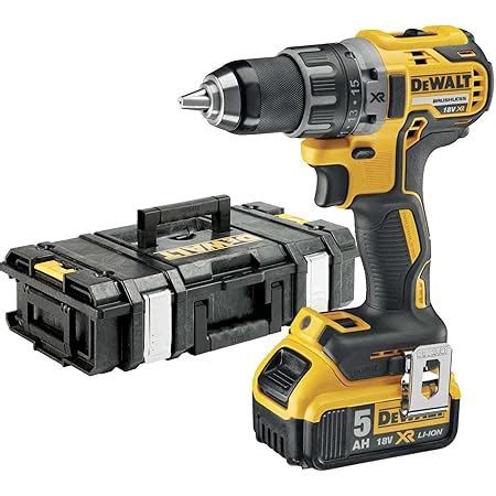 DEWALT Perceuse Visseuse Compact Brushless XR 18V Li Ion 5Ah DCD791P2 QW Perceuse Sans Fil