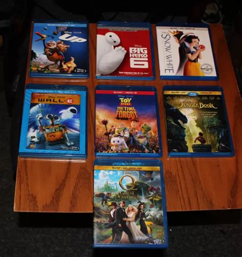Disney Large Blu Ray Dvd Lot Of 7 Movies See Below £2684