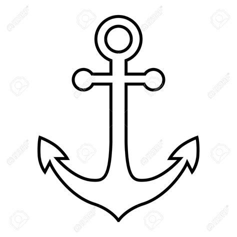 Anchor Line Drawing At Getdrawings Free Download