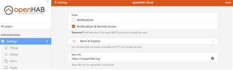 OpenHAB Cloud Connector System Integrations OpenHAB