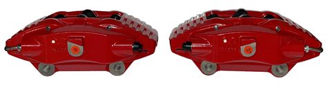 Holden Hsv Ve Ap Racing 4 Pot Piston Rear Brake Calipers And Pads Red Gts