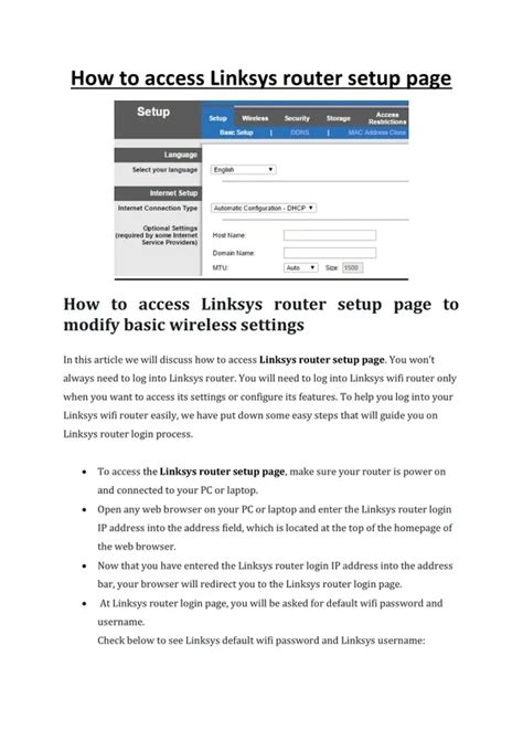 Ppt How To Do Linksys Re1000 Setup Powerpoint Presentation Free Download Id12937350