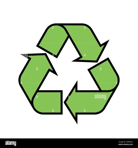 Universal Recycling Symbol Theme Of Low Or Zero Waste Clear Energy